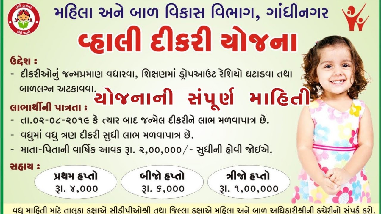 Vahali Dikri Yojana 2025: Apply Online Form, Status & Eligibility
